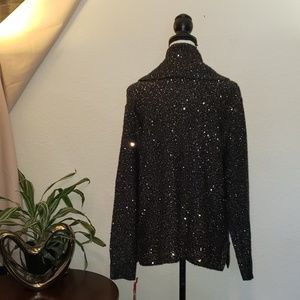 Ruby Rd. | Sweaters | Ruby Rd Knitting Pretty Black Gold Sweater | Poshmark